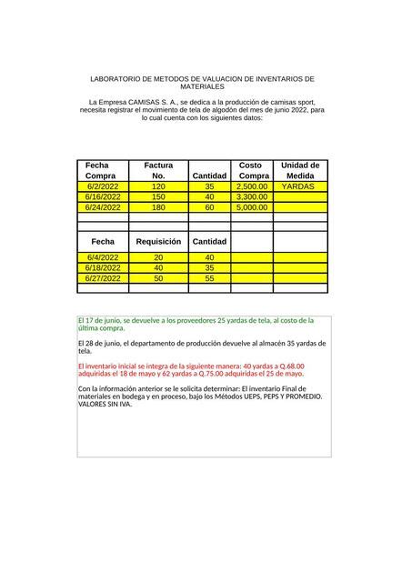 Métodos de Inventario Max TA uDocz