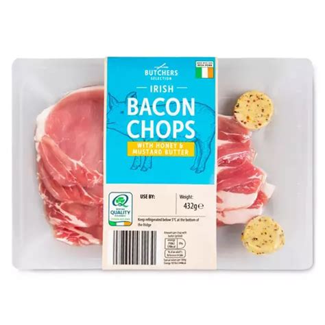 Irish Bacon Chops With Honey And Mustard Butter Aldi Ie