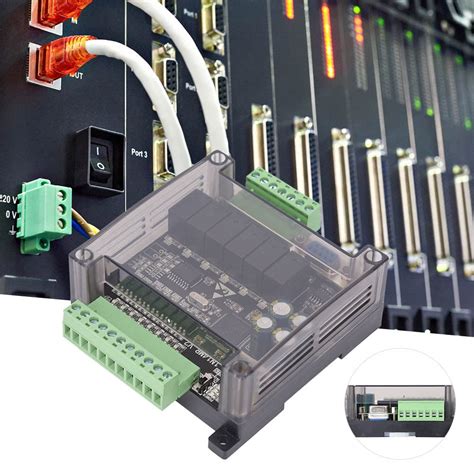 Tablero De Controlador Lógico Programable De 24 V Cc Fx1n 14mr Módulo