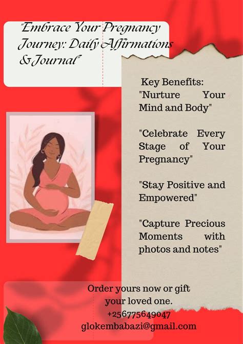 Embracing Your Pregnancy Journey Daily Affirmations And Journal