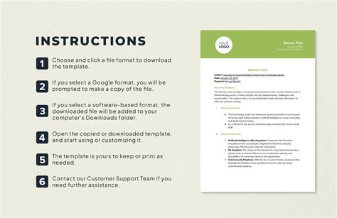 Briefing Note Template In Word PDF Google Docs Download Template Net