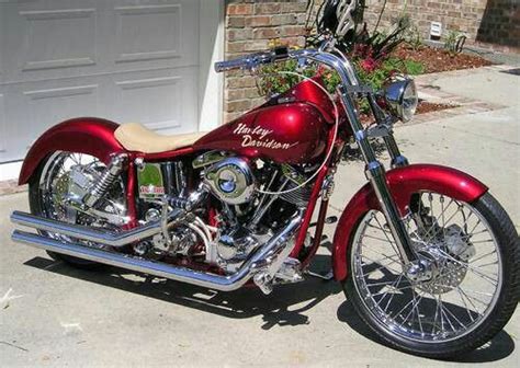 Candy Red And Chrome Motorcycle