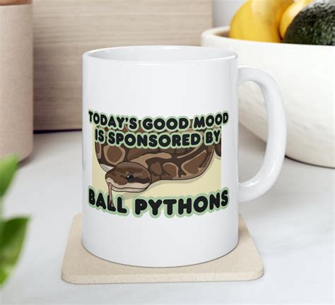 Ball Python Coffee Mug Ball Python Gift Snake Art Good Mood Sponsored By Ball Pythons
