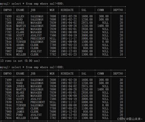 Mysql语句的条件查询mysql条件查询语句 Csdn博客