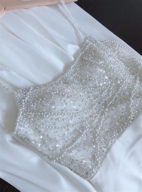 High Quality White Spaghetti Straps Women Wedding Luxury Etsy