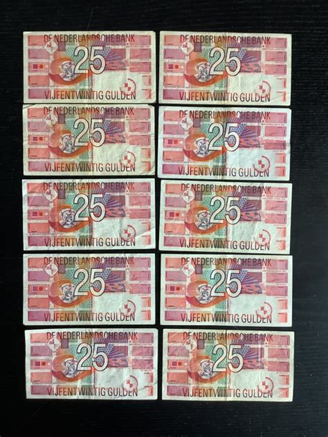 Países Bajos 10 x 25 Gulden 05 04 1989 Catawiki