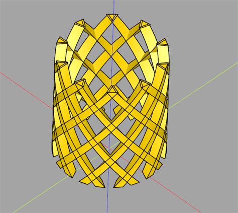 Knurling By Cutting Doesn T Work With More Complex Cutting Shapes Issue CadQuery