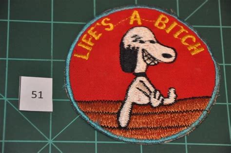Lifes A Bitch Vietnam War Era Military Patch Live And Online