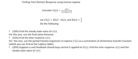 Solved A First Order System Has The Following Transfer Chegg