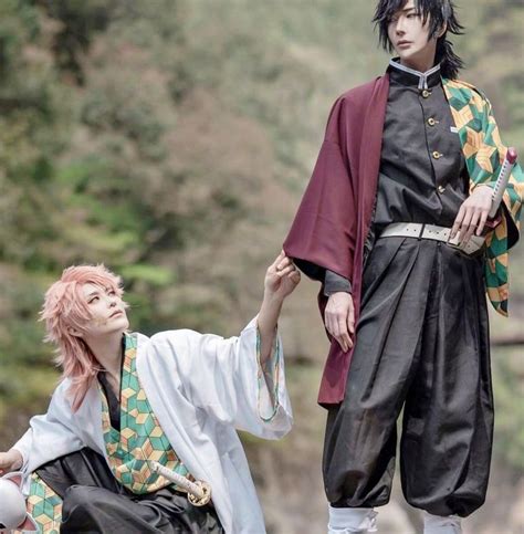 Giyu And Sabito Kimetsu No Yaiba Cosplay Cosplay Characters Cosplay