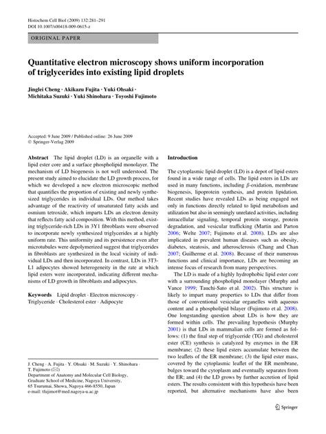 Pdf Quantitative Electron Microscopy Shows Uniform Incorporation Of