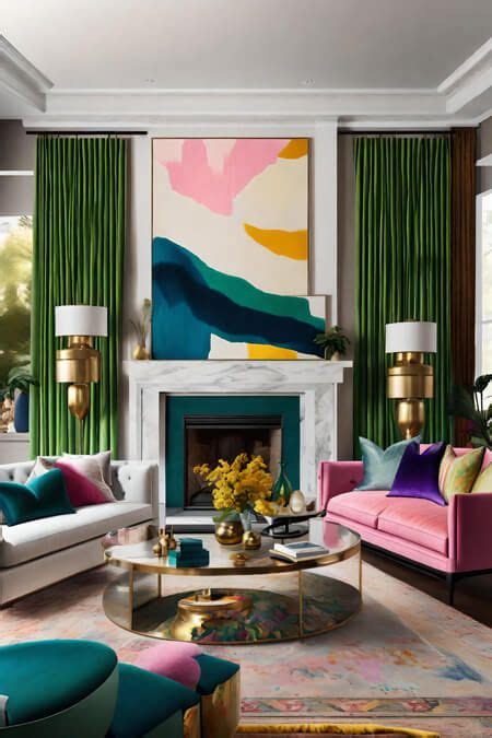How To Decorate With Bright And Bold Colors Colourful Living Room