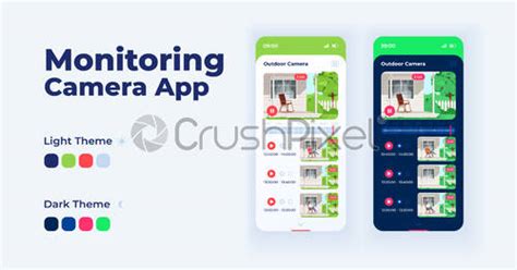 Color Guide Smartphone Interface Vector Templates Set Stock Vector Crushpixel