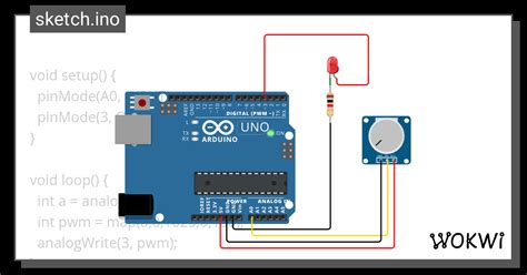 Aqiufana Potentiometer Led Wokwi Esp32 Stm32 Arduino Simulator