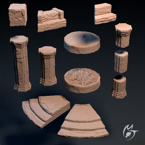 3d Printable The Druid Grove Bundle By Making Tlon