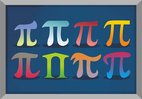 Pi Symbol On Board Vector Icon 172567 Vector Art At Vecteezy