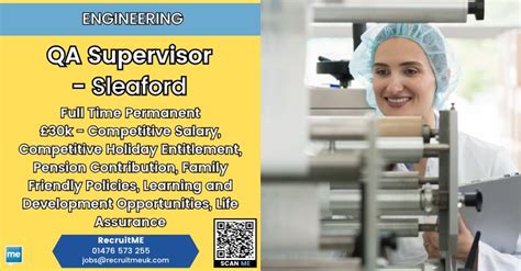 Recruitme On Linkedin Hiring Qasupervisor Qa Qualityassurance Sleaford Jobsinsleaford…