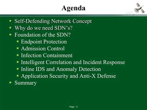 self defending network pptx