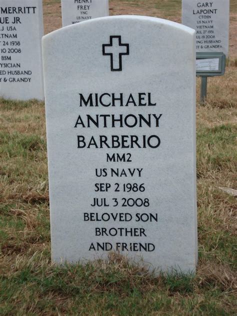 Mm2 Michael Anthony Barberio 1986 2008 Find A Grave Memorial