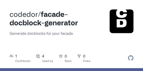 github codedor facade docblock generator generate docblocks for your