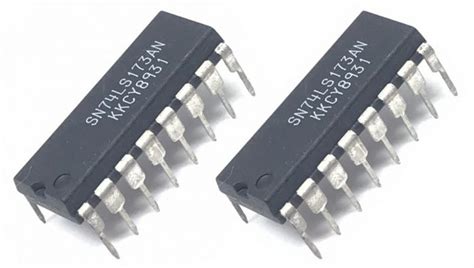 2 X Sn74ls173an Dip16 4 Bit D Type Registers Through Hole All Top Notch