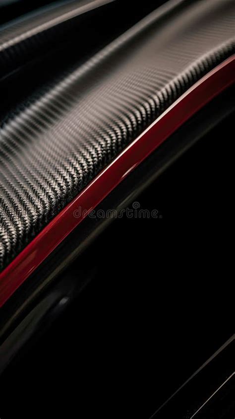 Carbon Aerodynamic Tuning Parts Cfrp Structure Stock Illustration