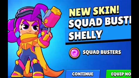Nueva Skin De Shelly Squad Busters En Brawl Stars Brawlstars