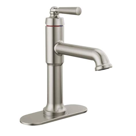 Delta Saylor Single Handle Single Hole Bathroom Faucet In Stainless