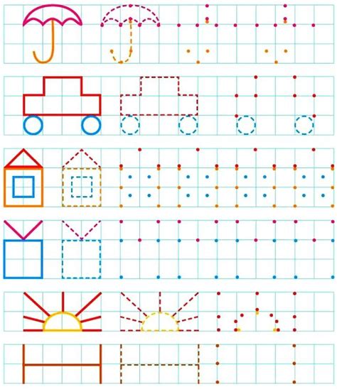 Kindergarten Math Worksheets 354 4f4 Детский сад письмо обучение Прописи Карточка с заданием