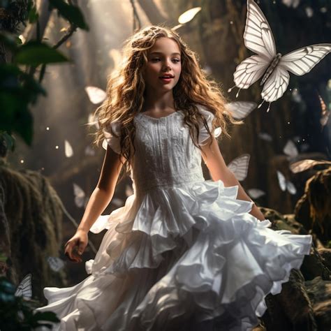 Premium Ai Image Angle Girl