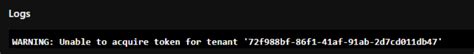 Your Azure Credentials Have Not Been Set Up Or Have Expired · Issue