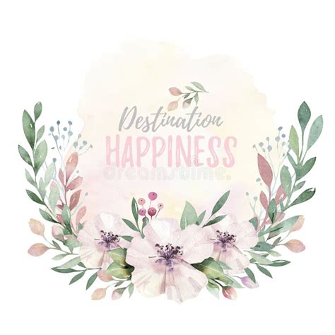 Watercolor Wreath Botanical Stock Illustrations 84494 Watercolor