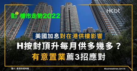 樓市走勢｜美國加息對在港供樓影響！h按封頂調高每月供多幾多？