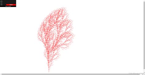 基于“l system” 实现分形树。 js lsystem csdn博客