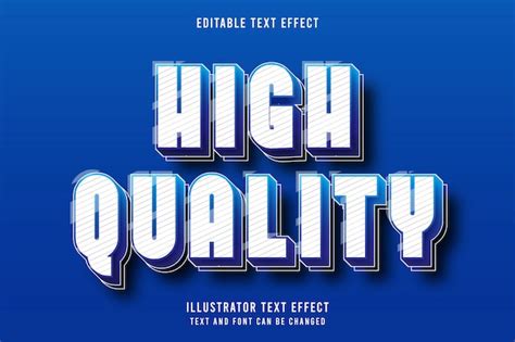 Premium Vector High Quality D Editable Text Effect Blue Gradation Modern Shadow Style