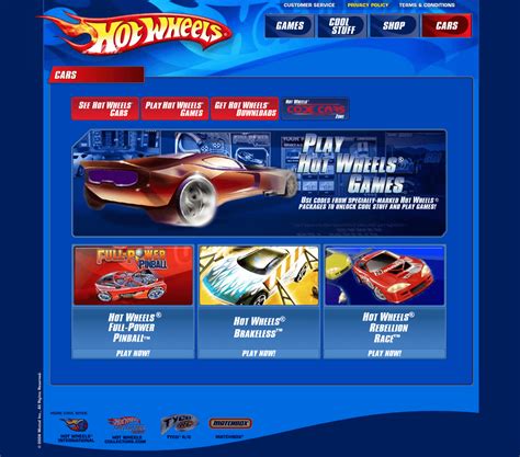 Hot Wheels In 2006 Web Design Museum