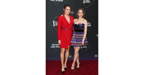 See Joey Kings Rainbow Dress At The Peoples Choice Awards Popsugar