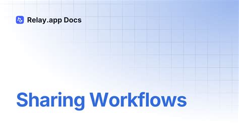 Collaborating On Workflows Relayapp Docs