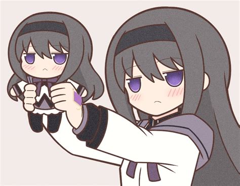 Akemi Homura Mahou Shoujo Madoka Magica And 1 More Drawn By Yuno385