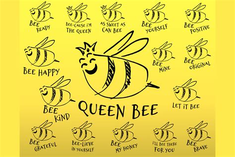Bee Quotes Svg Bundle Graphic By Karimza Illustrations · Creative Fabrica