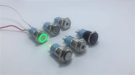 Mm Latching V Waterproof Mini Push Button Switch Buy Push Button Switch Waterproof Push