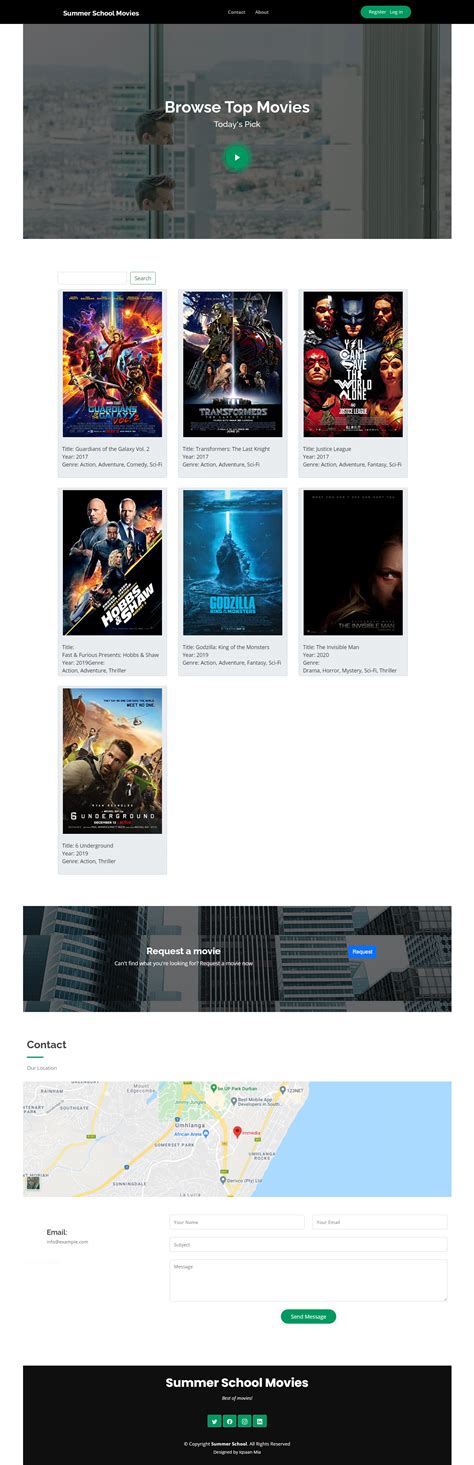 Summer School Summer School Web Development