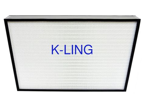 Extruded Aluminum Frame Mini Pleat HEPA Filter Without Separator ISO