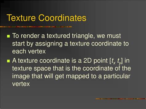PPT Texture Mapping PowerPoint Presentation Free Download ID 152794