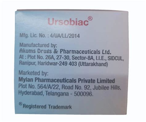 Mg Ursodeoxycholic Acid Tablets At Rs Box Ursodiol Tablet In Noida ID