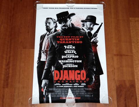 Original Movie Poster Django Unchained Unfolded Advance One Sheet