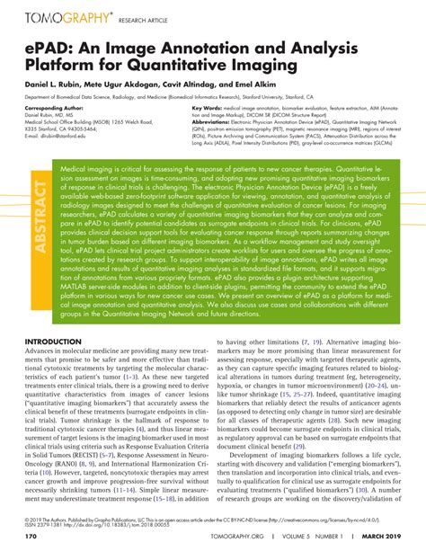 Pdf Epad An Image Annotation And Analysis Platform For Quantitative
