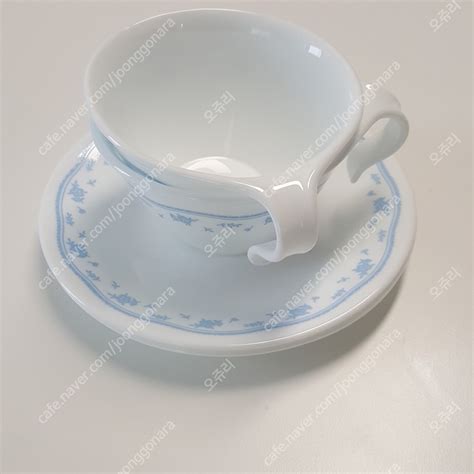 코렐 갈고리 커피잔 모닝블루 욕실용품 중고나라