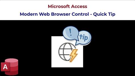 Microsoft Access Modern Web Browser Control Quick Tip Youtube