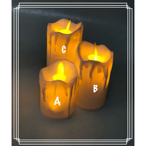 Jual Lilin Elektrik Sumbu Goyang Electric Candle Swing LED 3D Lampu